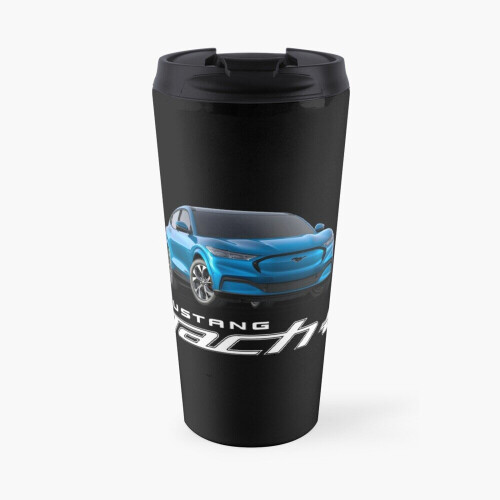 Insulated Travel Coffee Mug Mustang Mach-E - Grabber Blue Stainless ...