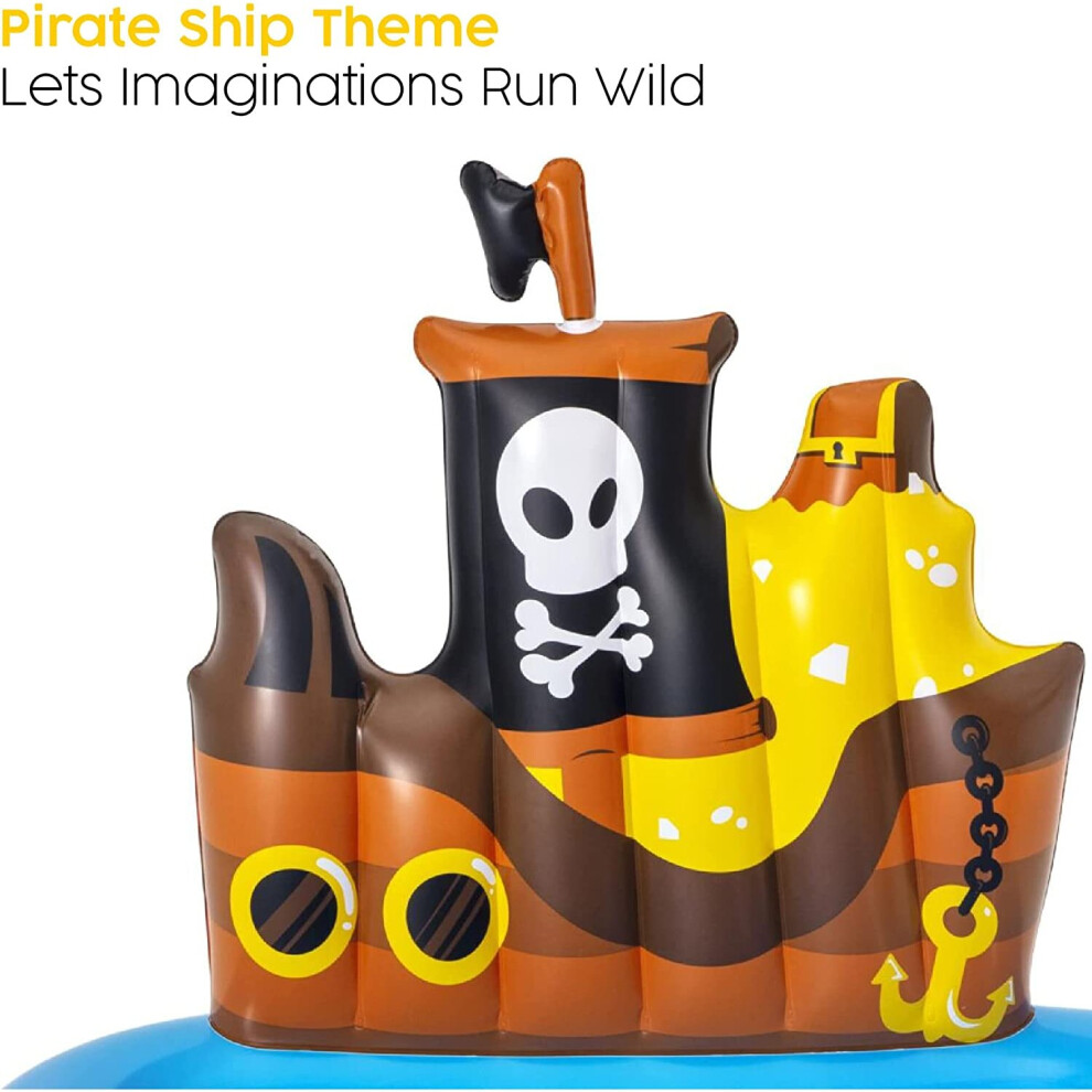 Bestway Ships Ahoy Play Centre, Kids Pirate Inflatable Water Park ...