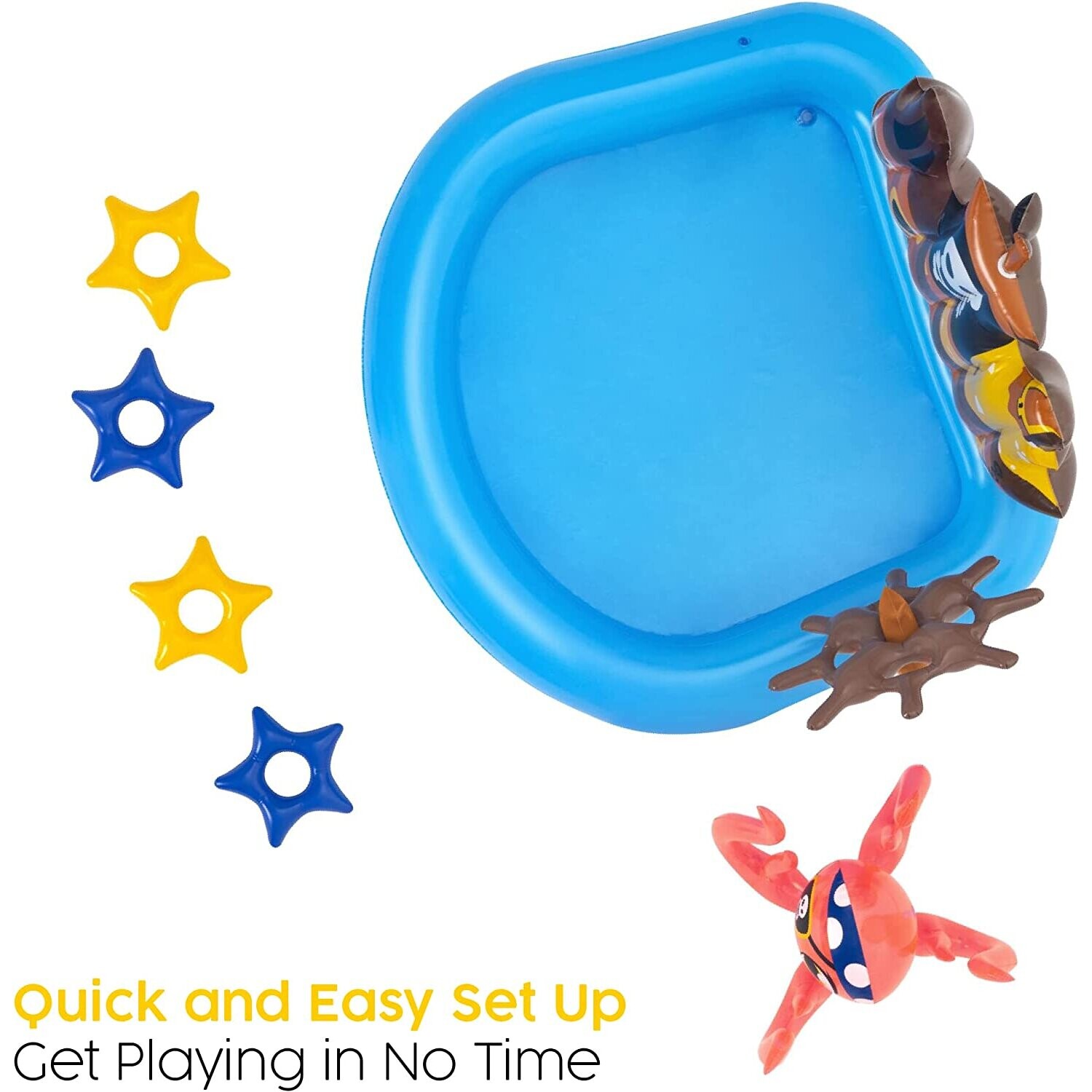 Bestway Ships Ahoy Play Centre, Kids Pirate Inflatable Water Park ...