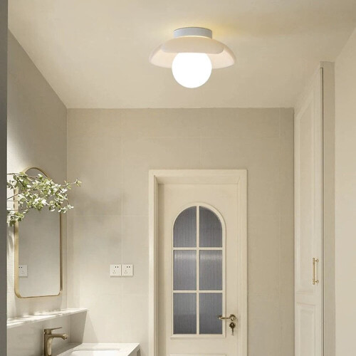 LED Ceiling Light Semi Flush Balcony Cloakroom Ceiling Light LED Living ...