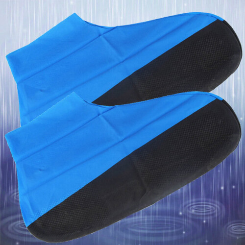 1 Pair Waterproof Shoe Cover Rubber Thicken Rain Reusable Elasticity ...