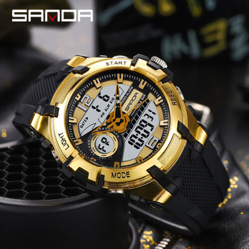 G Style Digital Watch Men Waterproof Shock Quartz Dual Display Sport ...