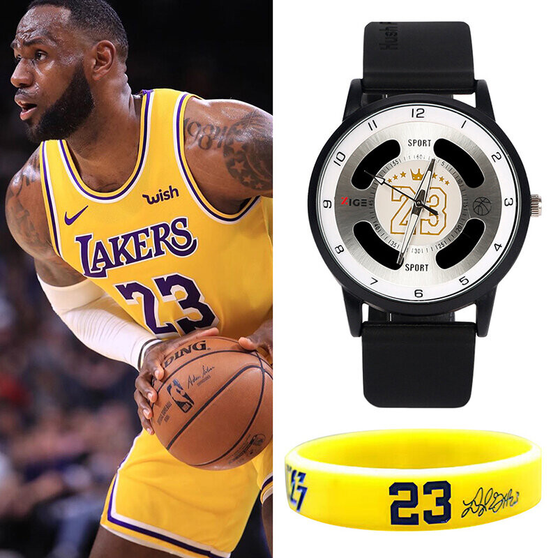 Basketball star athlete watch co-branded with the same male and female ...