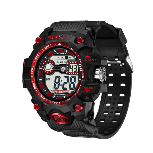 Synoke Watch Men Sport Digital Watches Chronograph Waterproof Male ...