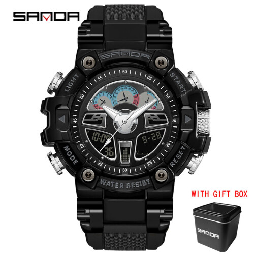 Sport Digital Watches for Men Army Countdown Swimming Wristwatch Alarm ...