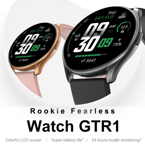 GTR1 Smart Watch Round Screen Sport Watch IP68 BT5.0 Bluetooth Health ...