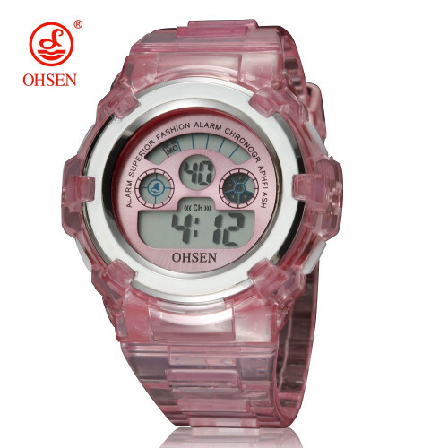 Watch for Girls Waterproof Pink Cartoon Digital Children's Watch Montre ...