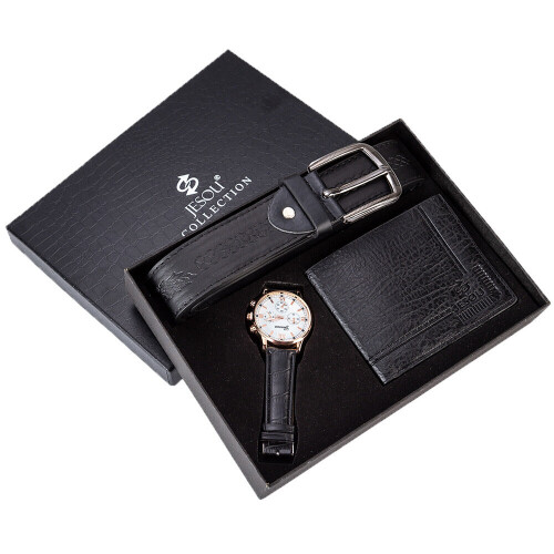 Men's Gift Set Beautifully Wrapped Watch + Wallet Belt Set Creative ...