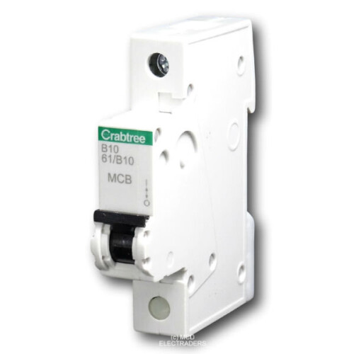 Crabtree 61/B10 6 amp Miniature Circuit Breaker MCB Starbreaker 6kA Type B on OnBuy