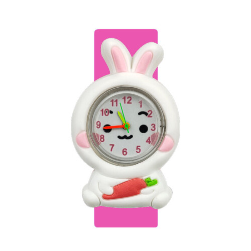 Rabbit Kids Watches Girls Toy Gift Silicone Strap Pat Slap Wrist ...