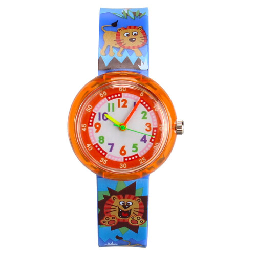 Cartoon Pony Kids Watches Lion/dinosaur Watch Baby Learning Time Props ...