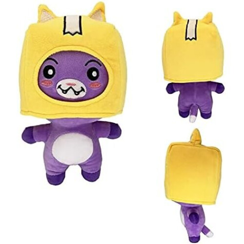 Boxy Foxy and Rocky Plush Doll Soft Anime Box Plush Toy Removable ...