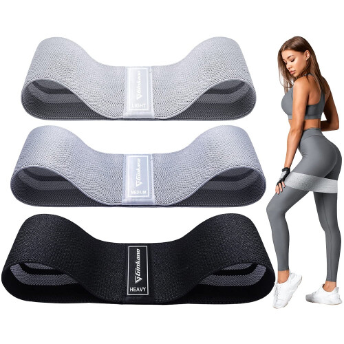 Fitness Band Resistance Bands [Set Of 3] Ring Band Resistance Glute ...