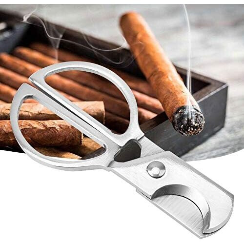 Cigarette cutter round stainless steel pocket scissors Gift for the man ...