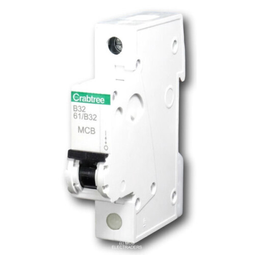 Crabtree 61/B32 32 amp Miniature Circuit Breaker MCB Starbreaker 6kA Type B on OnBuy