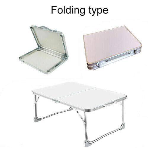 2FT Folding Table Small Camping, Portable Folding Camping Table with Sturdy Aluminum Legs and ...