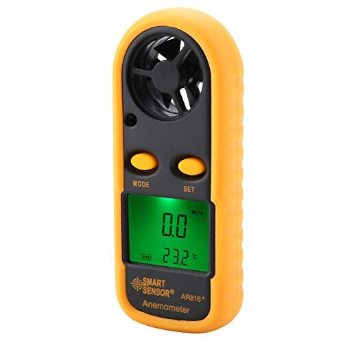 Heayzoki Handheld Wind Speed Gauge, AR816 Digital Anemometer, Digital ...