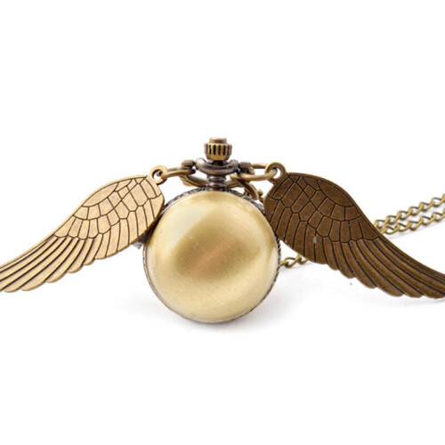 Retro Clamshell Pocket Watch Men's Spherical Wings Antique Gift Pocket ...