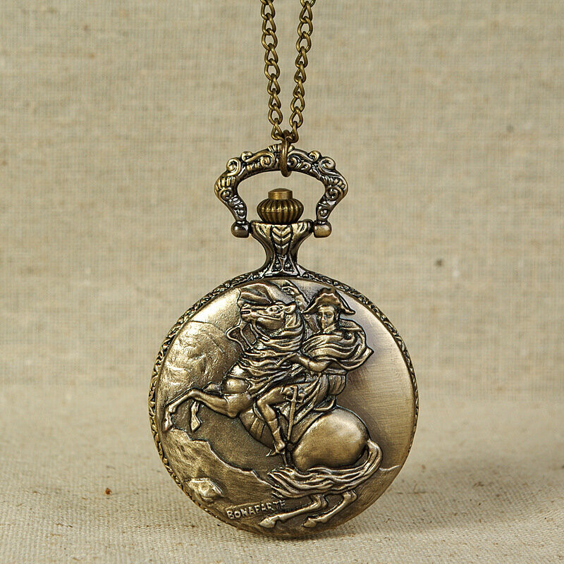 8845Large prince riding pocket watch retro one horse first pocket watch ...