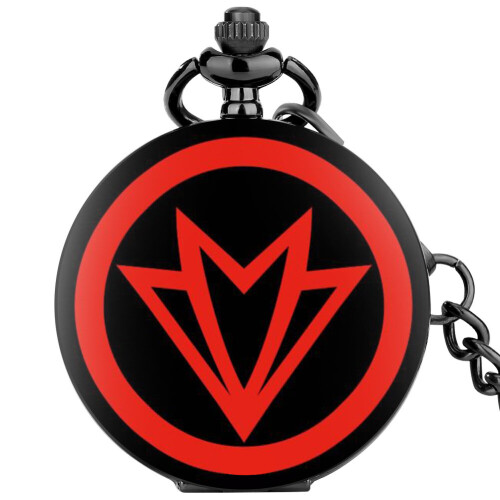 Cartoon Cosplay Watch Retro Red Figure Comic Medium Size Pocket Watch ...