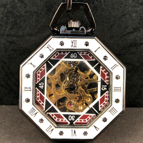 Vintage Personality Hexagonal Polygon Pocket Watch Collection Antique ...