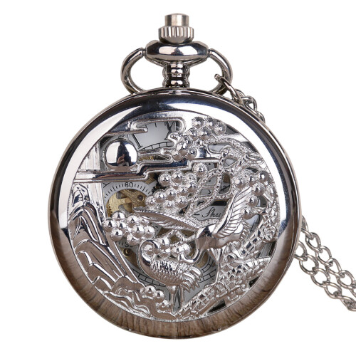 Silver Retro Mechanical Pocket Watches Personalised Antique Vintage 2 ...