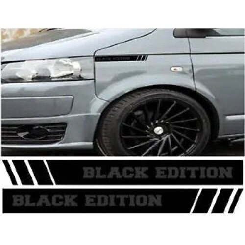 VW T5-5.1 Transporter Black Edition Vinyl Wing Decal Sticker DIFFERENT ...