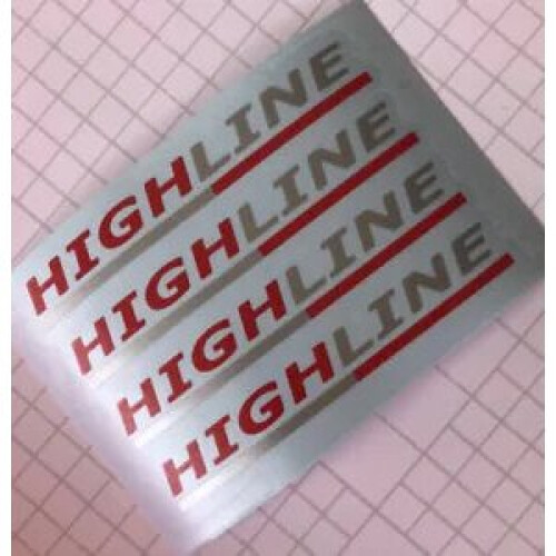 VW T4 T5 T6 Transporter Caddy Sportline or Highline mirror decal ...