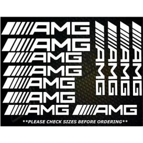 MERCEDES AMG Quality Brake Caliper Decals Stickers - 12 SIZES Sheet JDM on OnBuy