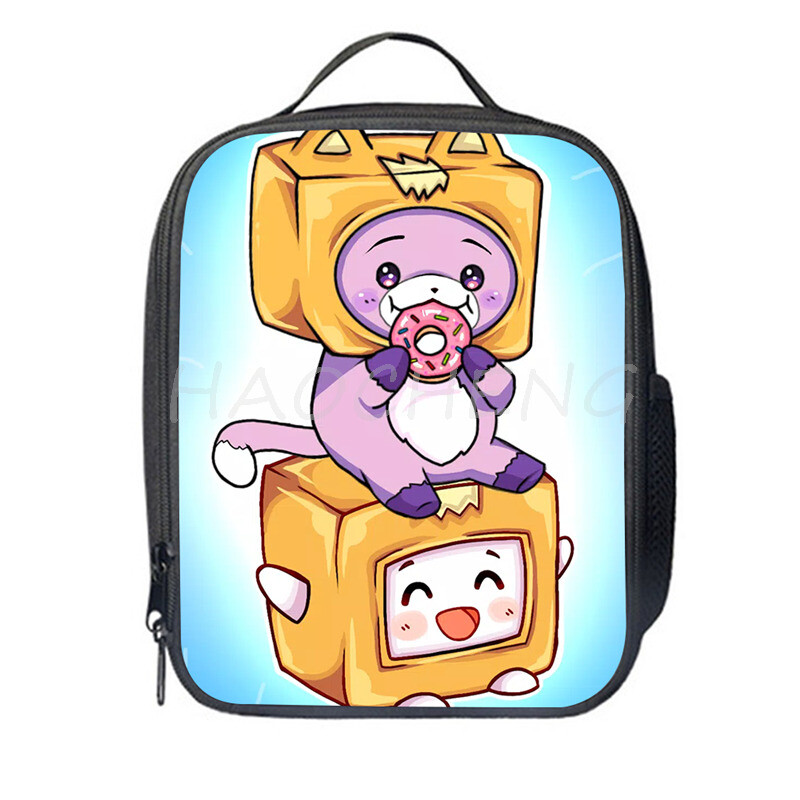 Hot Lankybox Cooler Lunch Bag Cartoon Girls Portable Thermal Food ...