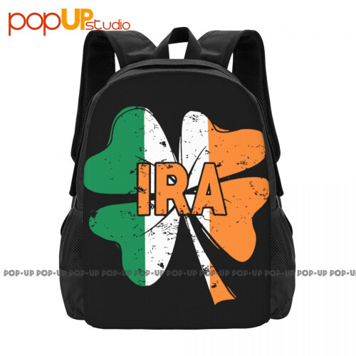 Ira St Patricks Irish Shamrock Ireland Flag Army Pride Backpack Large ...