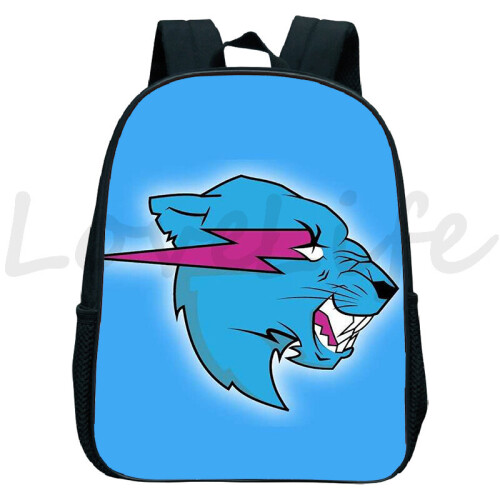 Mr Beast Backpack for Boys Girls Kids School Bag Lightning Cat Rucksack ...