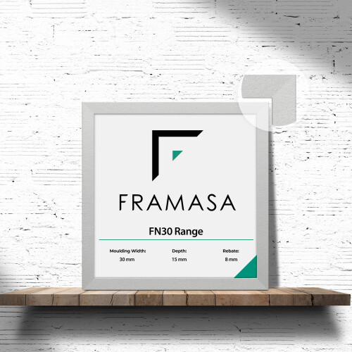 (Silver, 60x60 CM) The Photo Factory Frame | Wooden Photo & Art Frames ...