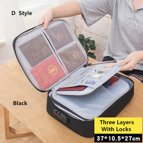 Document Organizer Briefcase A4 Folder Holder Men's Women's Bag Cover ...