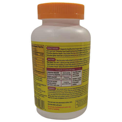 Kirkland Signature Psyllium Fiber, 360 Capsules - Psyllium Husk Fibre ...