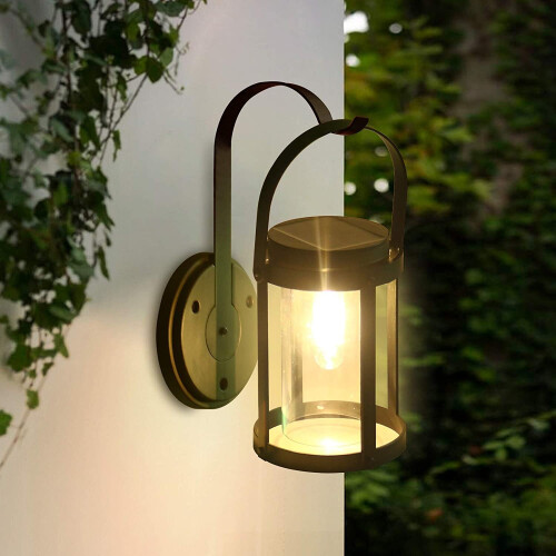 Solar Outdoor Security Wall Light, Outdoor Waterproof LED Hanging Solar ...