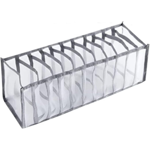 Foldable Compartment Storage Box Drawer Divider Organizer (11 Socks/1pc ...