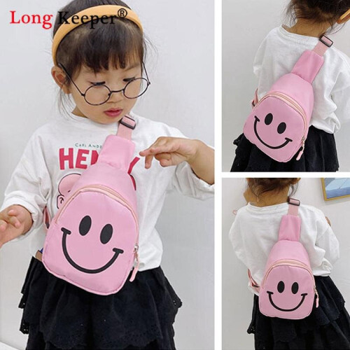 Waist Bag for Kids Girls Fanny Pack Smiley Face Toddler Baby Boys Schoolbag Outdoor Sport Travel Children Purse Long Keeper on OnBuy