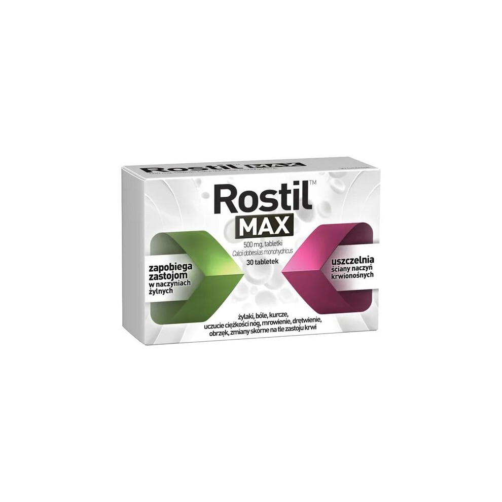 Rostil Max, Chronic Venous Insufficiency Legs Swellings 30 tablets on OnBuy