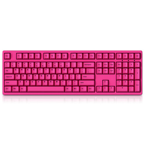 (Rose Red, Orange Switch) 108 Keys Mechanical Keyboard USB Type-C Wired ...