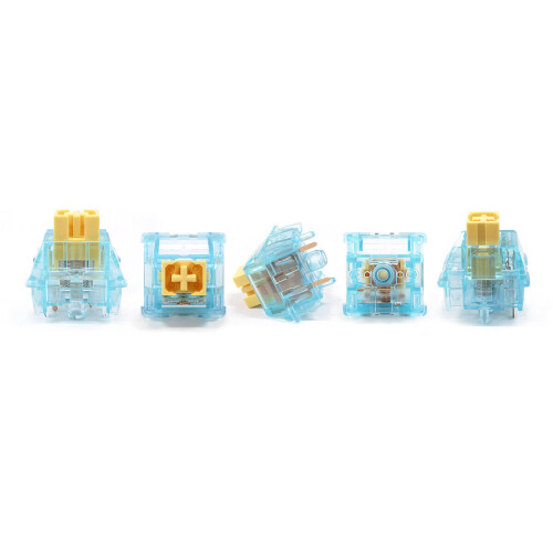 35Pcs Mechanical Switches Prelubricated 5 Pin Silent Linear Switch for ...
