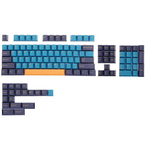 123 Keys Keycap Set OEM Profile PBT Doubleshot Two-color Injection ...