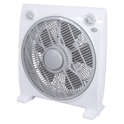 12" Oscillating Compact Powerful Box Fan 360 Air Circulation With Timer ...