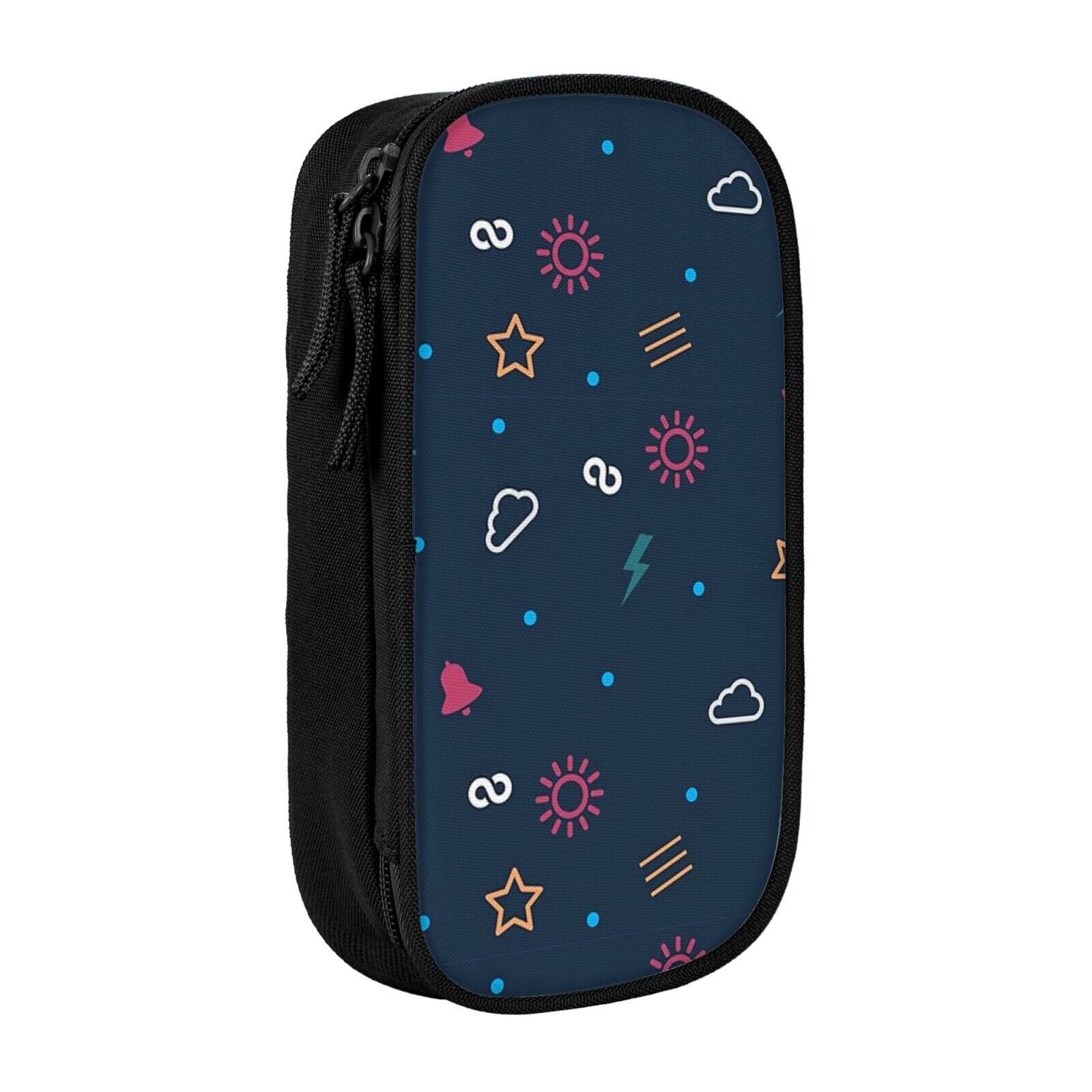 Pencil Case Pattern Pen Holder Box Pouch Bag with Double Zippers for ...