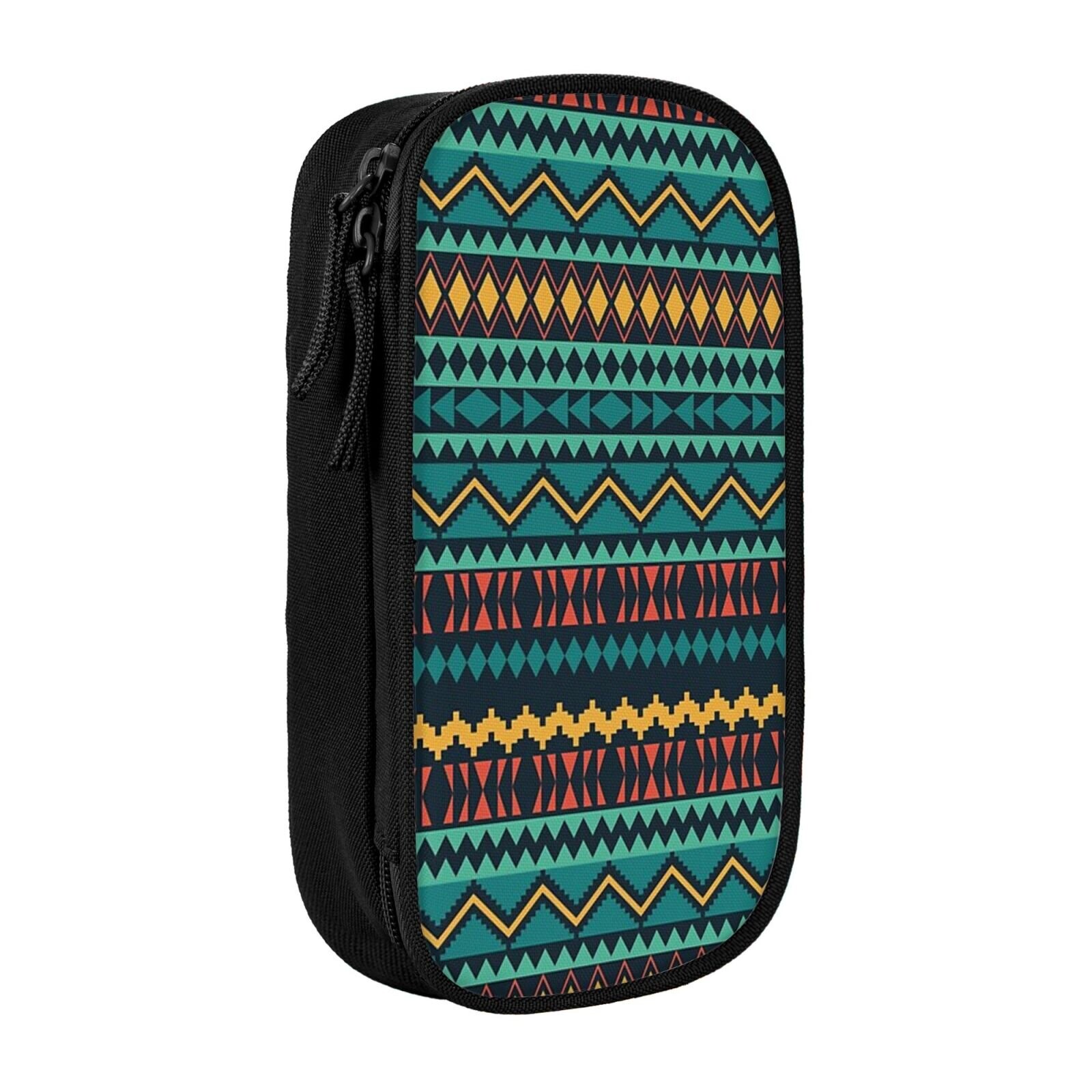Pencil Case Mayan Aztec Tribal Ethnic Pattern Pen Holder Box Pouch Bag ...