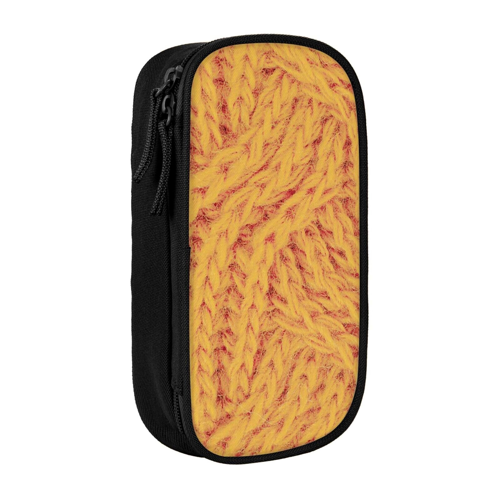 Pencil Case Knitting Pattern Pen Holder Box Pouch Bag with Double ...