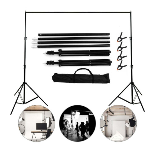 3x3M Photography Adjustable Background Support Stand Backdrop Stand on ...