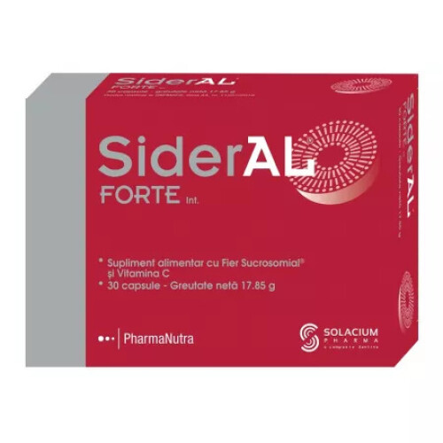 Sideral Forte, 30 Capsules, Solacium Pharma. Sucrosomial iron 30 mg on ...