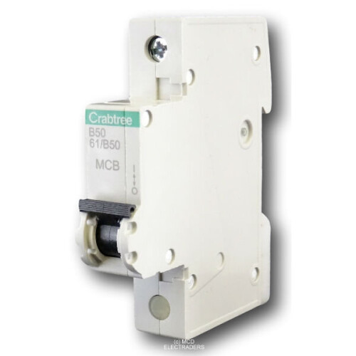 Crabtree 61/B50 50 amp Miniature Circuit Breaker MCB Starbreaker 6kA Type B on OnBuy