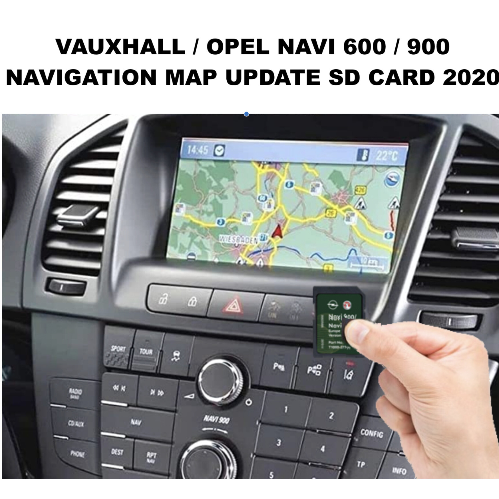 Vauxhall Astra, Insignia SD Card NAVI 600 / 900 Navigation Map UPDATE on OnBuy